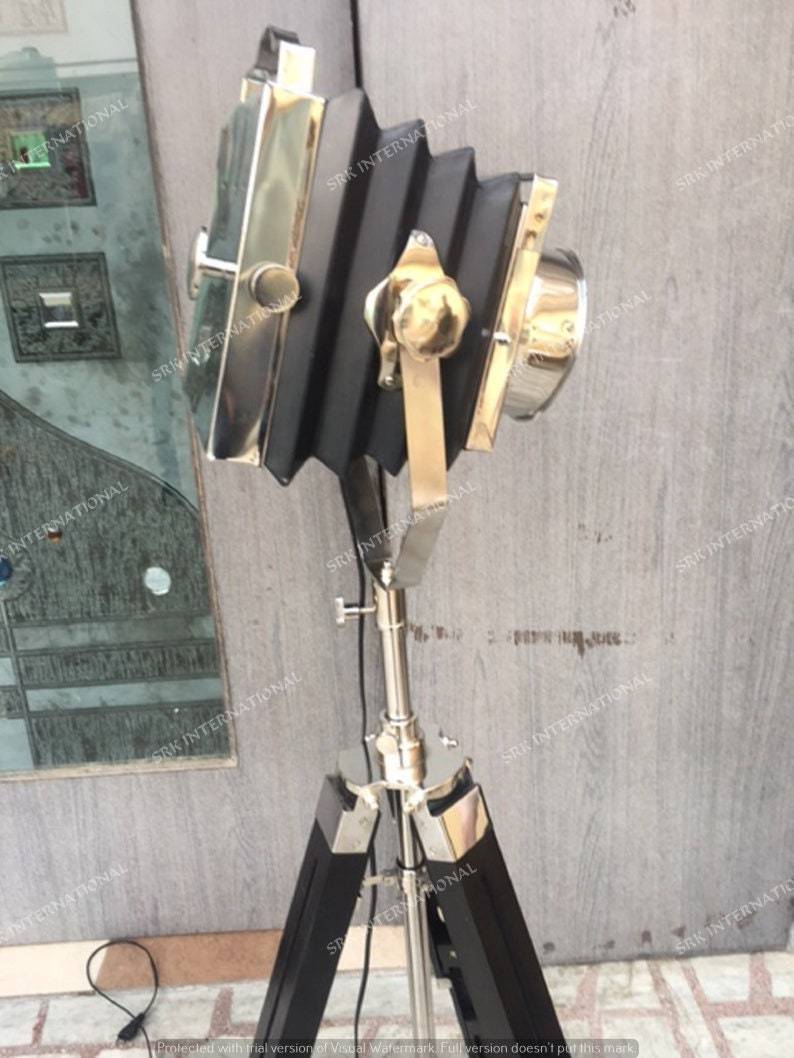 Vintage Chrome Spotlight Industrial Camera and 50 similar items