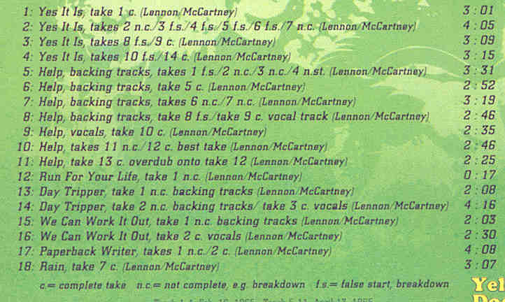 The Beatles - Studio Sessions At Abbey Road Vol. 4 ( Yellow Dog ) - CDs