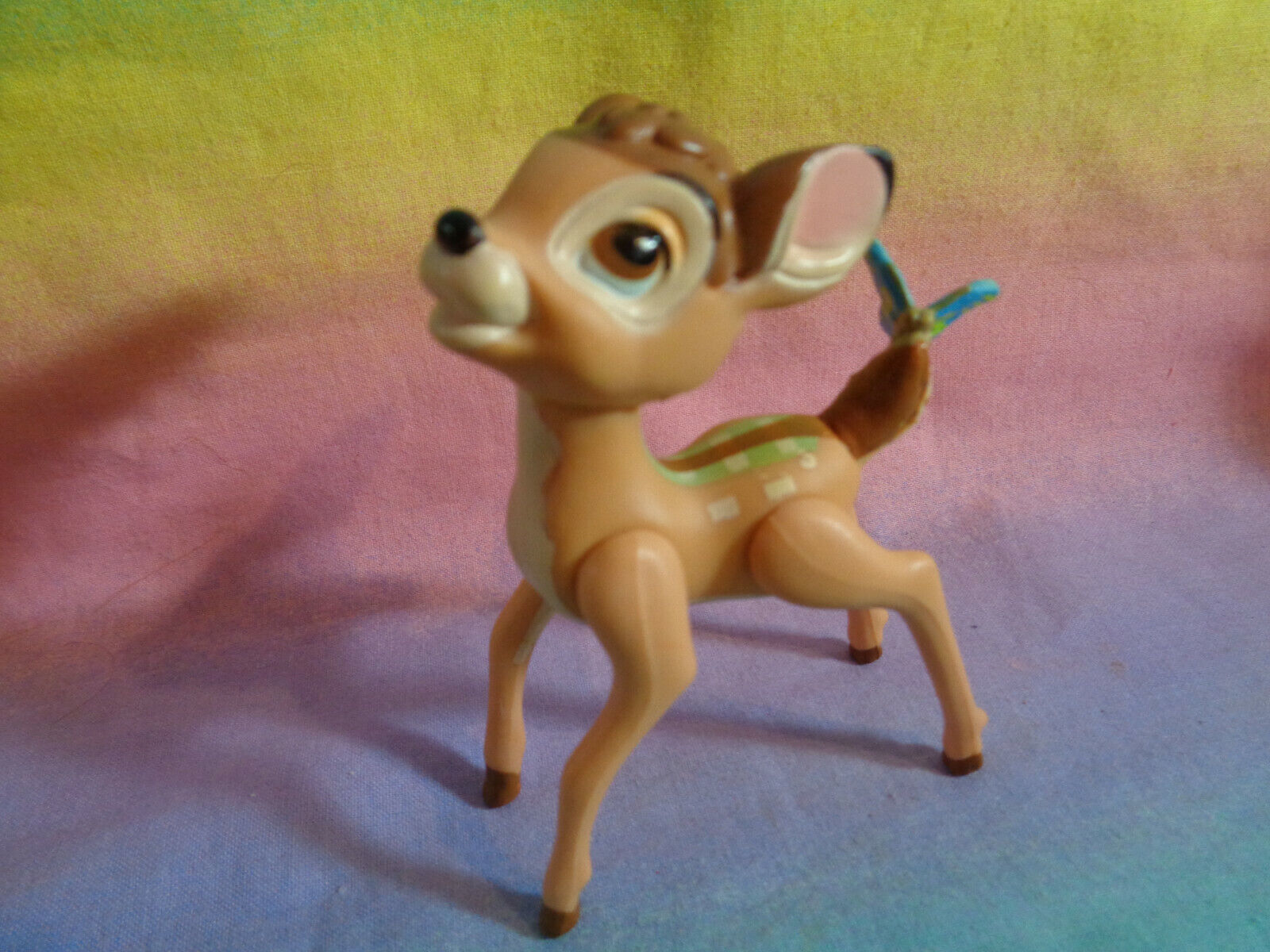 Vintage 1988 McDonald's Disney Bambi Poseable PVC Figure - Fast Food