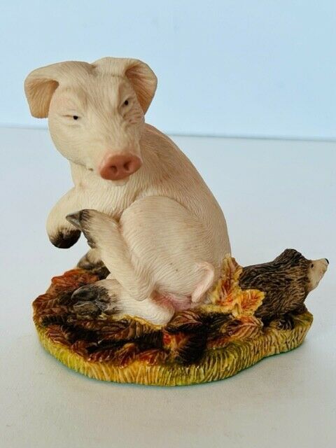Pig Figurine Anthropomorphic Farm Hog Piglet sculpture Flambro Piggin ...