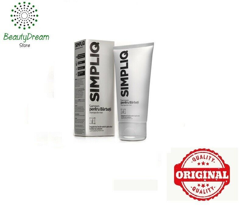 SIMPLIQ Anti Gray Shampoo For Men Restores Natural Dark Hair Colour ...