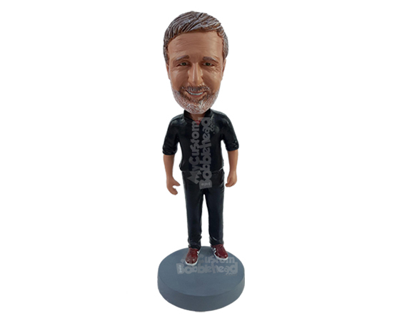 Custom Bobblehead Sporty male wearing nice jacket and cool shoes ...