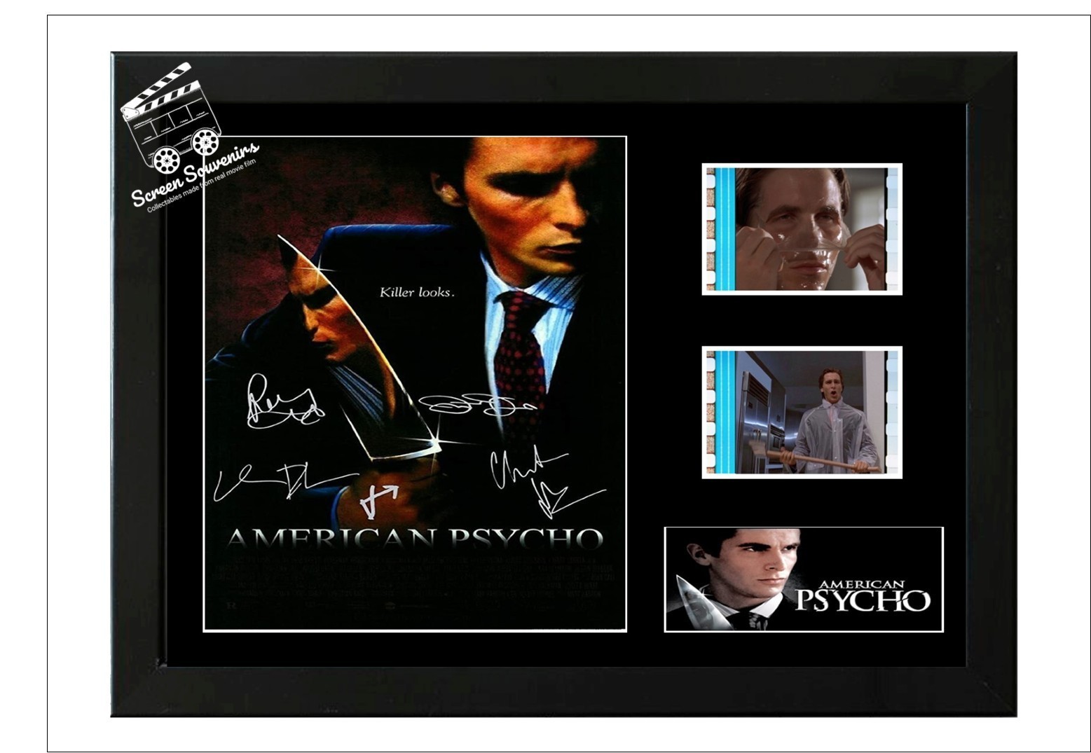 American Psycho Original film cell display Cast signed Amazing ...