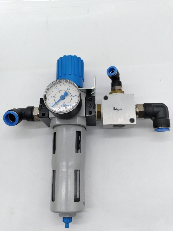 Festo LFR-D-7-MIDI Filter Regulator Assy W/Valve and Gauge - Air ...