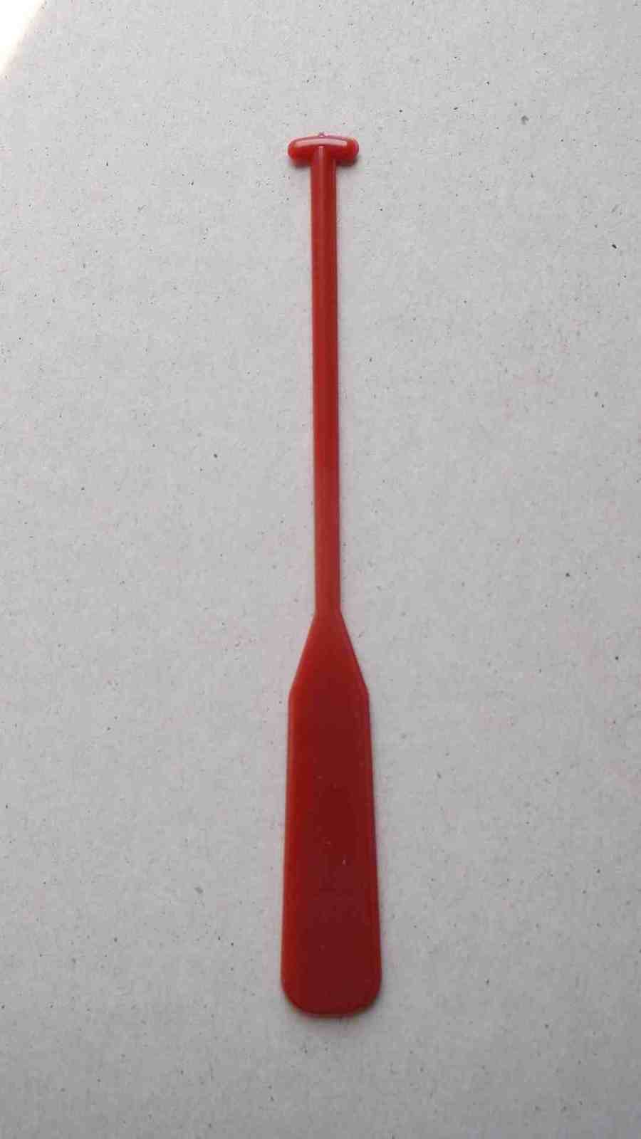 250 - New Multi-use Red 6 inch/15 cm Plastic Canoe Paddle Stir Swizzle ...