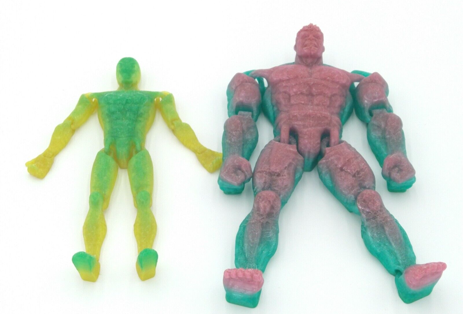 HULK & SPIDERMAN SQUISHY Figures Articulated Flexi 3D Printed Figures ...