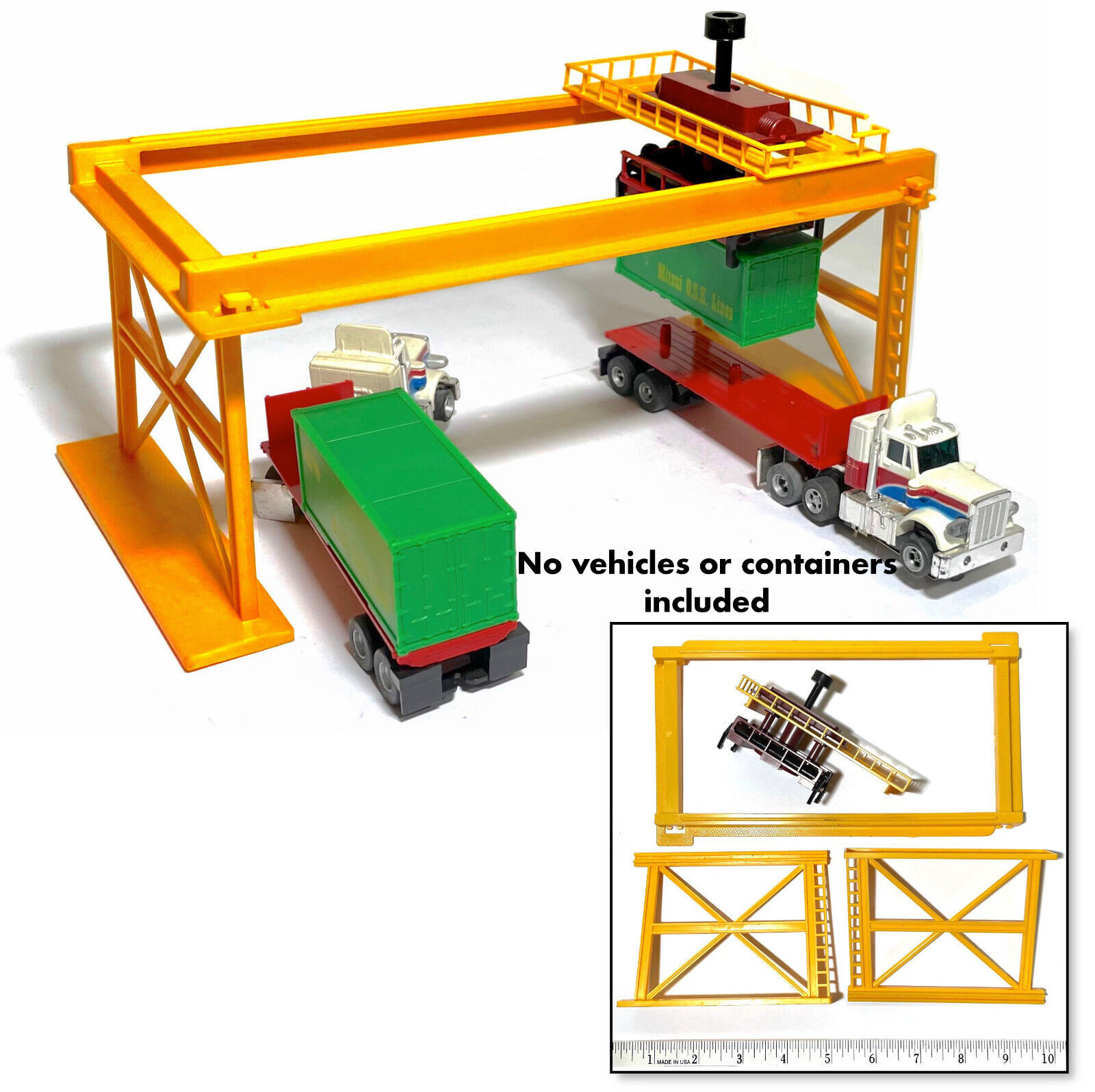 1982 Aurora AFX BIG RYDER Truck Tractor Trailer Container OVERHEAD ...