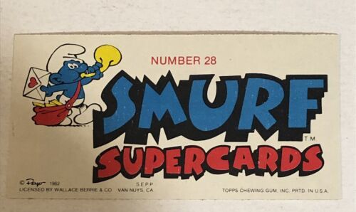 The Smurfs Trading Card 1982 #28 Smurf Appeal - Trading Card Singles