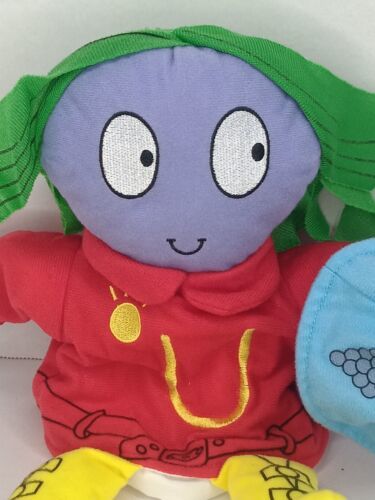 Vintage Letter People Hand Puppets Alphabet Plush Learning U Umbrella ...