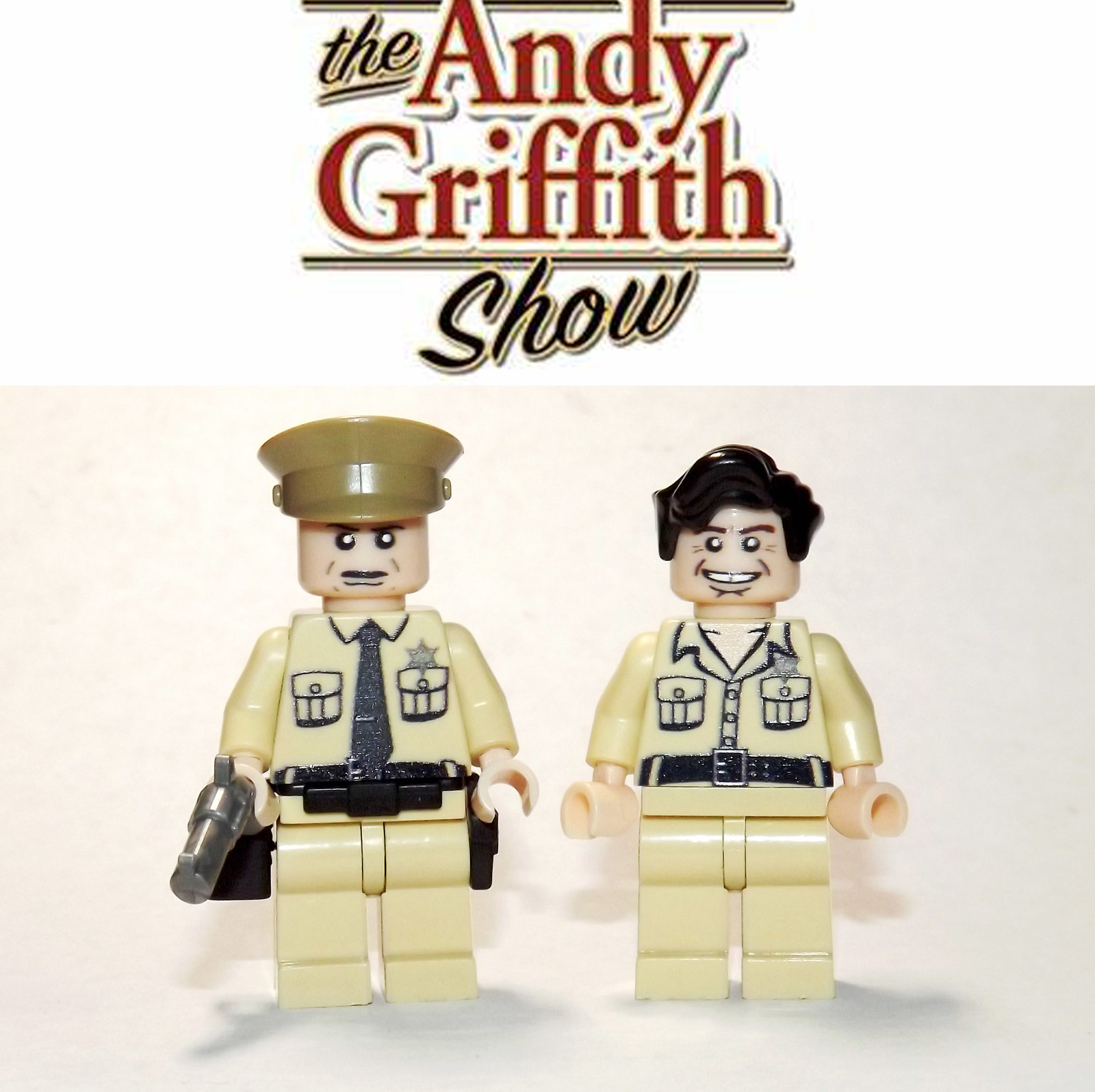 Minifigure Andy Griffith And Barney Fife Mayberry Sheriff Deputy Rare ...