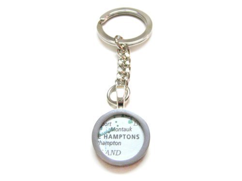 The Hamptons Map Pendant Keychain - Fashion