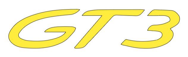 2x GT3 Logo Vinyl Sticker Decal 4" 6" 8" 12" 16" 20" - Car & Truck ...