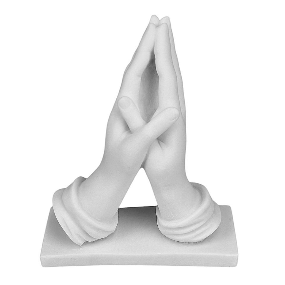 Praying Hands of Jesus Christ Religious Christian Cast Alabaster Statue ...