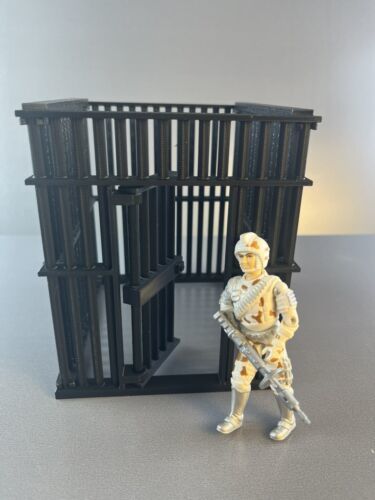 3D Printed Prison Jail Cell 1:18 scale for diorama 4" figure - Action ...