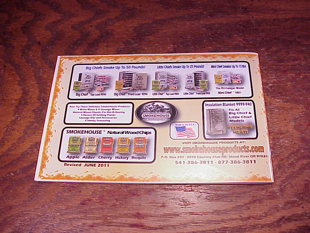 Little, Big Chief Electric Smokehouse Recipe and Operations ...