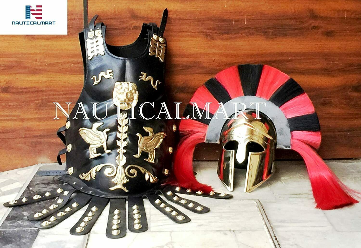 NauticalMart Leather Muscle Armor Wearable Roman Heavy Chest Plate ...
