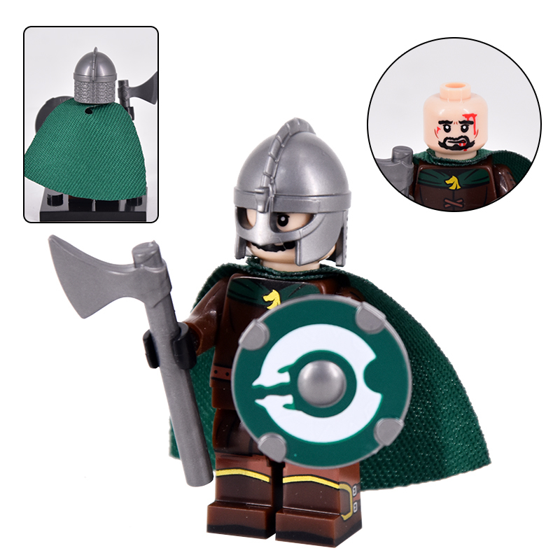 LOTR Rohan Royal Guards Heavy Axe Infantry Army 21 Minifigures Set Toys ...