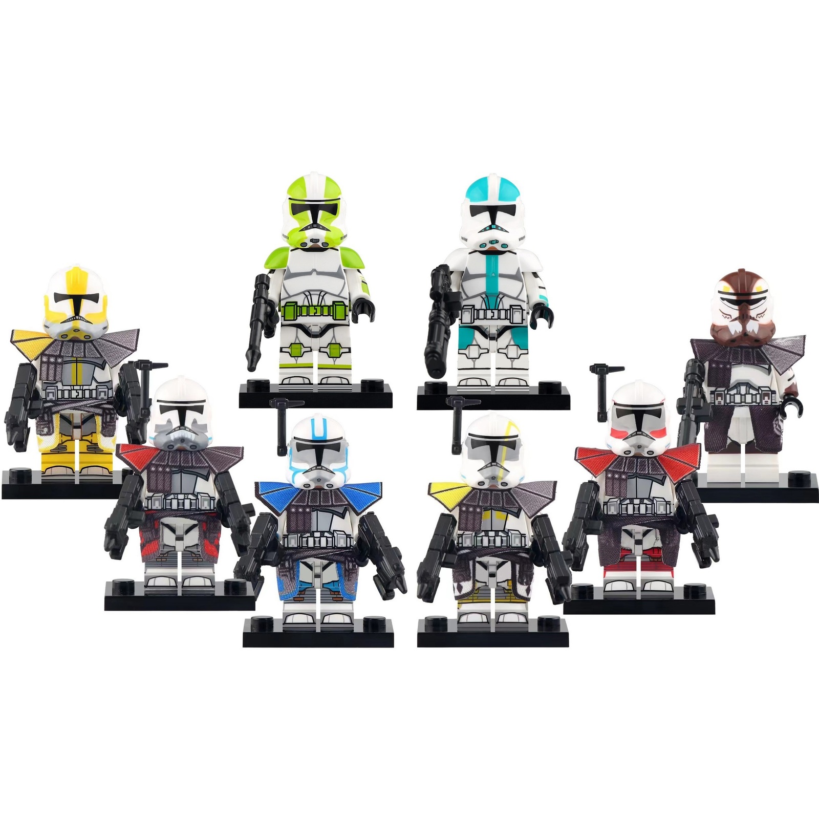 Star Wars Rancor Battalion ARC troopers Captain Howzer Grey 8pcs Minifigures Toy - Building Toy ...