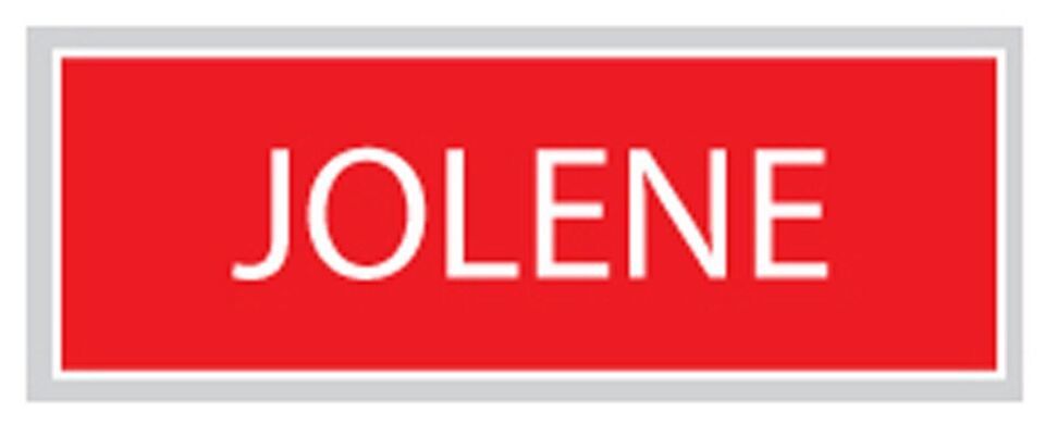 JOLENE NAME BADGE FOR MELS DINER ON ALICE TV SERIES FOR HALLOWEEN ...