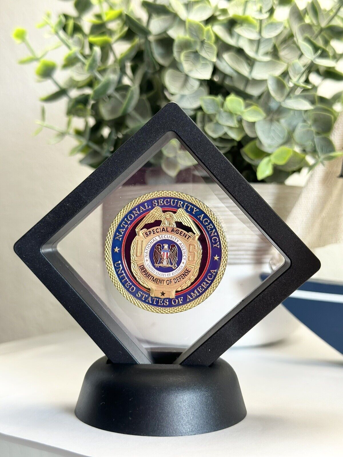 National Security Agency Challenge Coin With 3D Display Case - Current ...