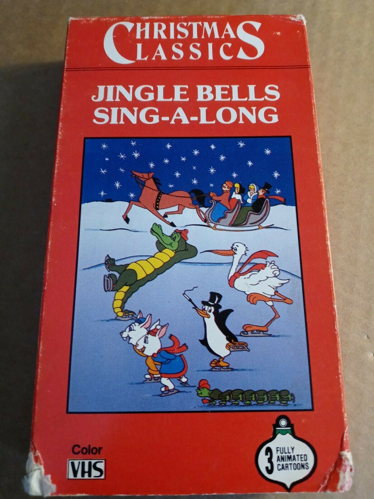 Christmas Classics Jingle Bells Sing-A-Long Vintage Kids Cartoon VHS ...