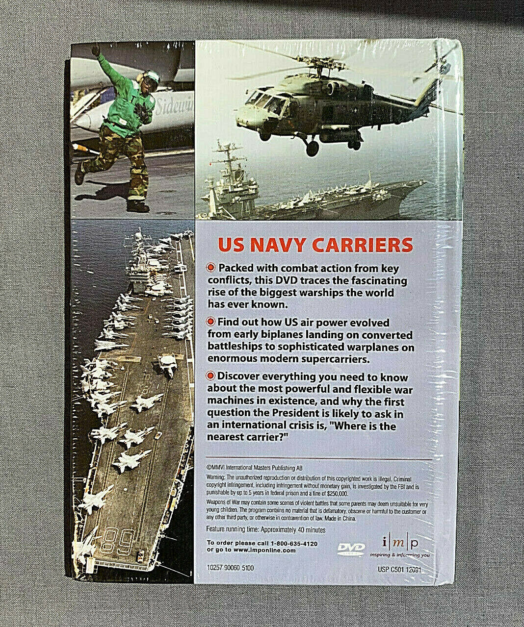 Weapons Of War US Navy Carriers DVD Video (NEW) - DVDs & Blu-ray Discs