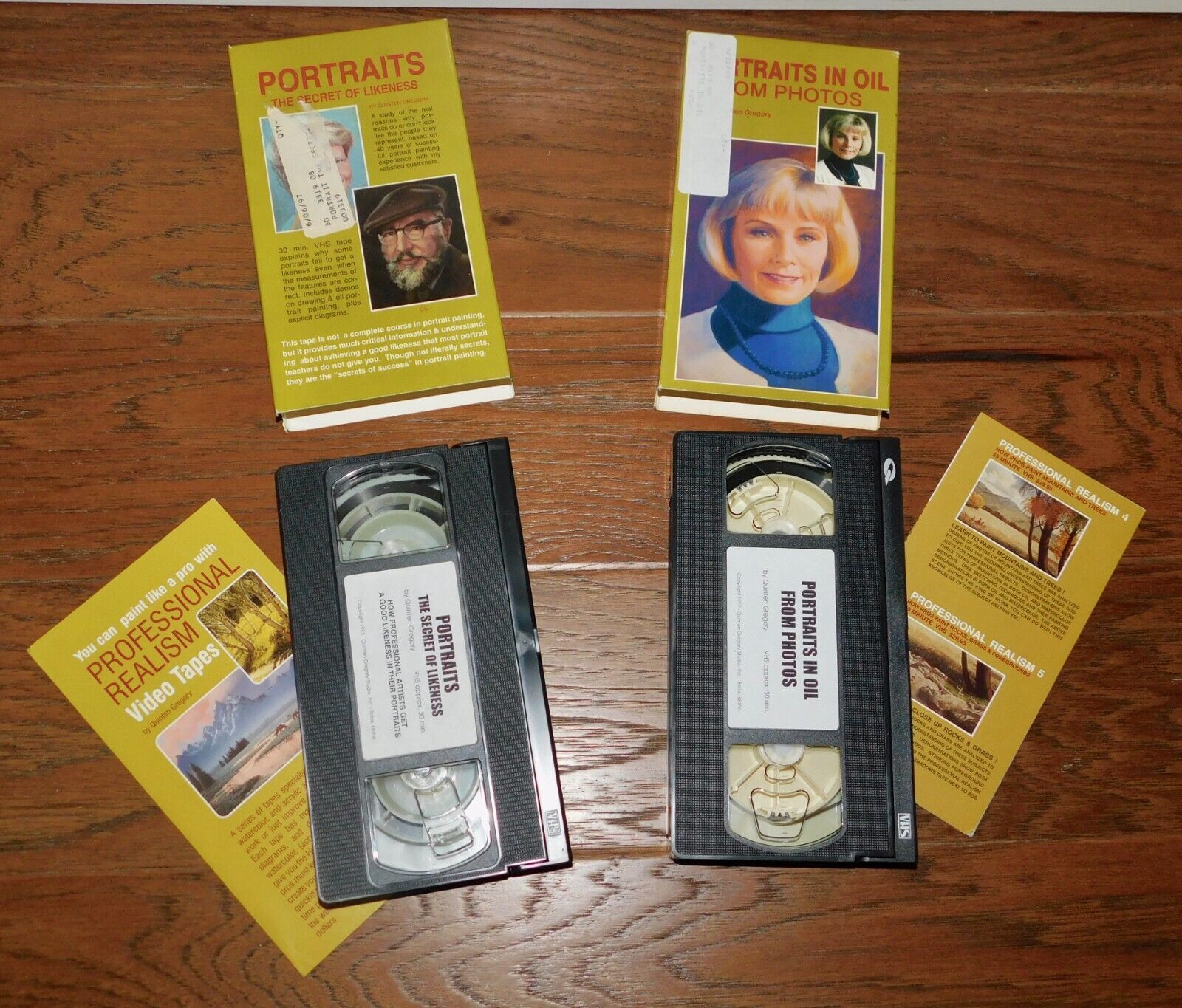 Quinten Gregory VHS Tape LOT 2 Portraits In Oil The Secret of Likeness ...