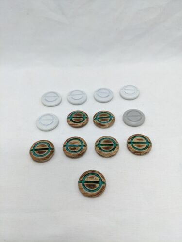Lot Of (13) Board Game Circular Tokens With A Line Through The Center 5 ...