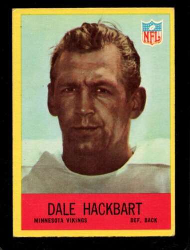 1967 PHILADELPHIA #102 DALE HACKBART VG+ (RC) VIKINGS *XB37902 ...
