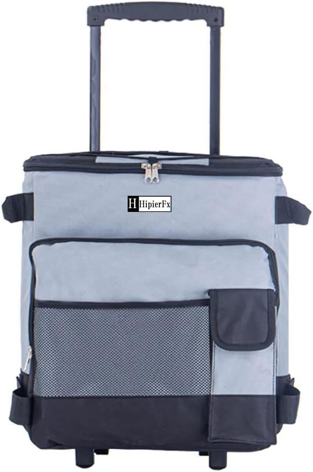 Portable Cooler With Wheels And Handle Collapsible Rolling Cooler ...