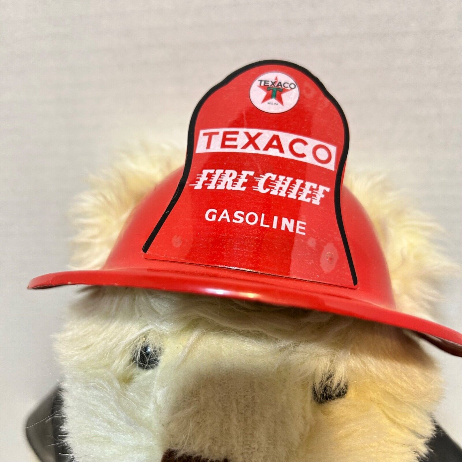 Vintage 1999 Texaco Fire Chief Plush Bear 3rd Edition Jacket Metal Hat ...