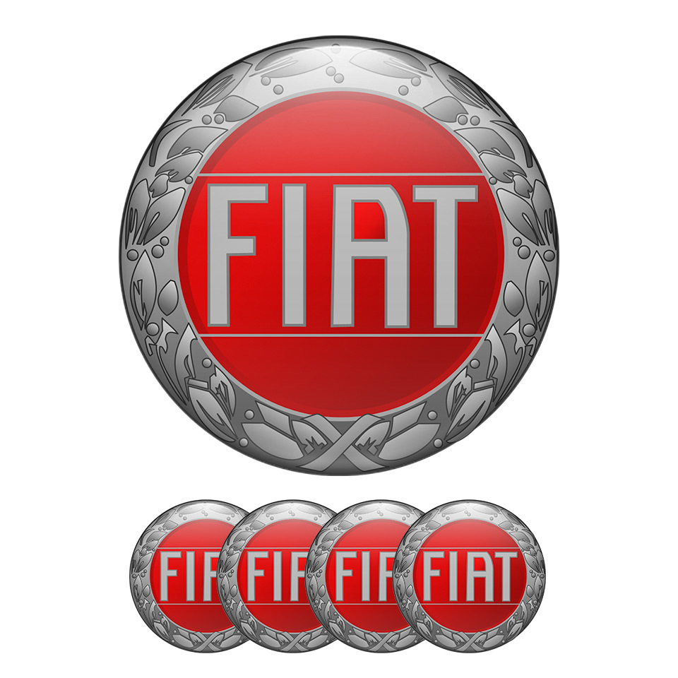 Set of 4 Fiat Logo Domed Sticker for Rim and 50 similar items