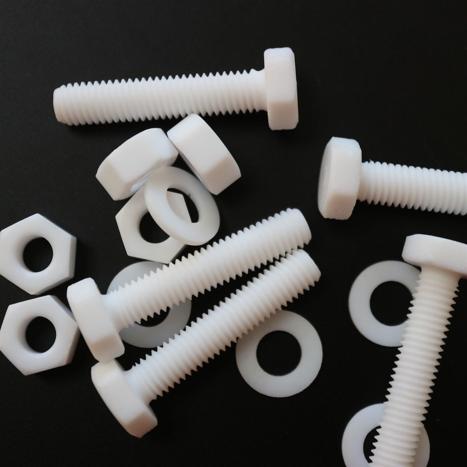 5x Hex head plastic ptfe, m8 x 40 mm- show original title Original ...