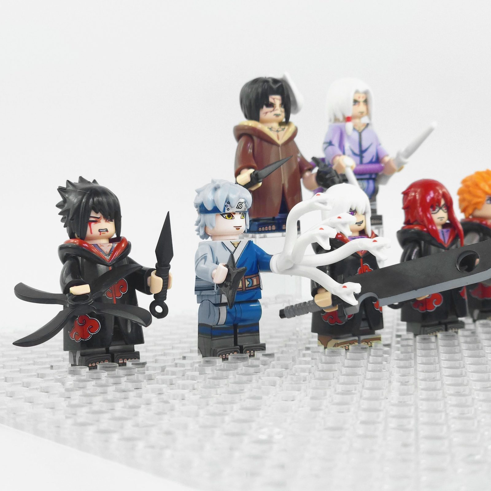 8pcs Naruto Series Sasuke Suigetsu Karin Jugo Itachi Kimimaro ...