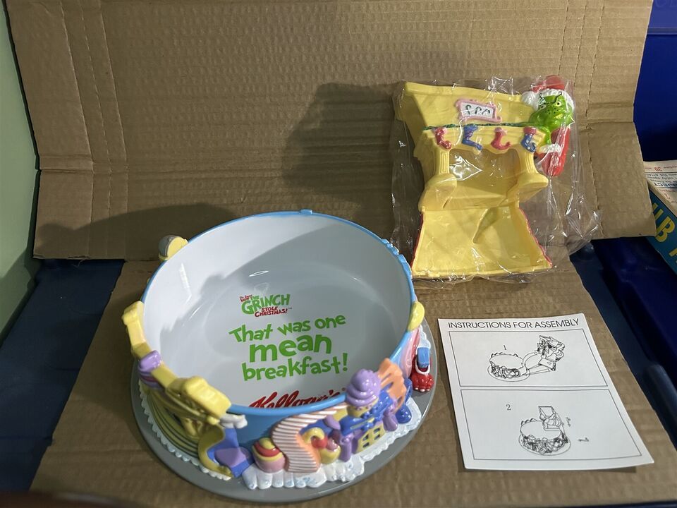 Vintage Kellogg's ~ Dr Seuss ~ How the Grinch Stole Christmas Cereal ...