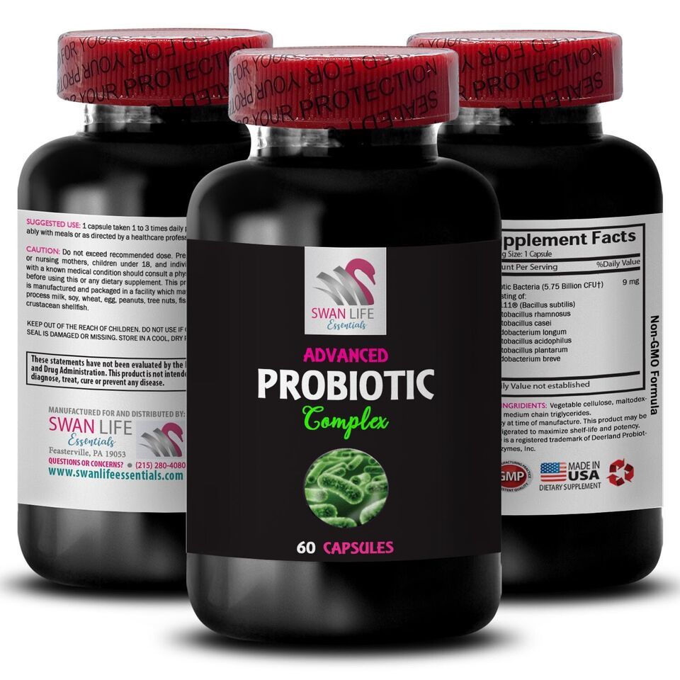 Nutrient-rich - ADVANCED PROBIOTIC COMPLEX - Gut-friendly 1 Bottle 60 ...