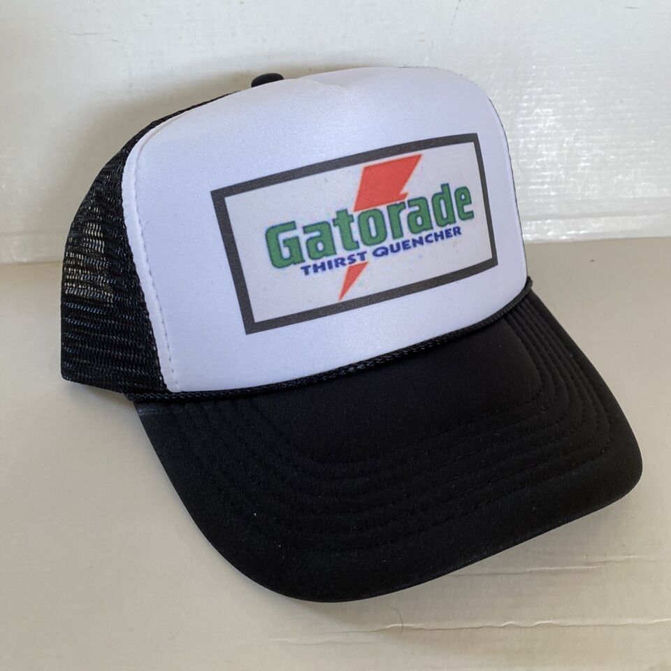 Vintage Gatorade Hat Thirst Quencher Trucker Hat snapback Black Cap ...
