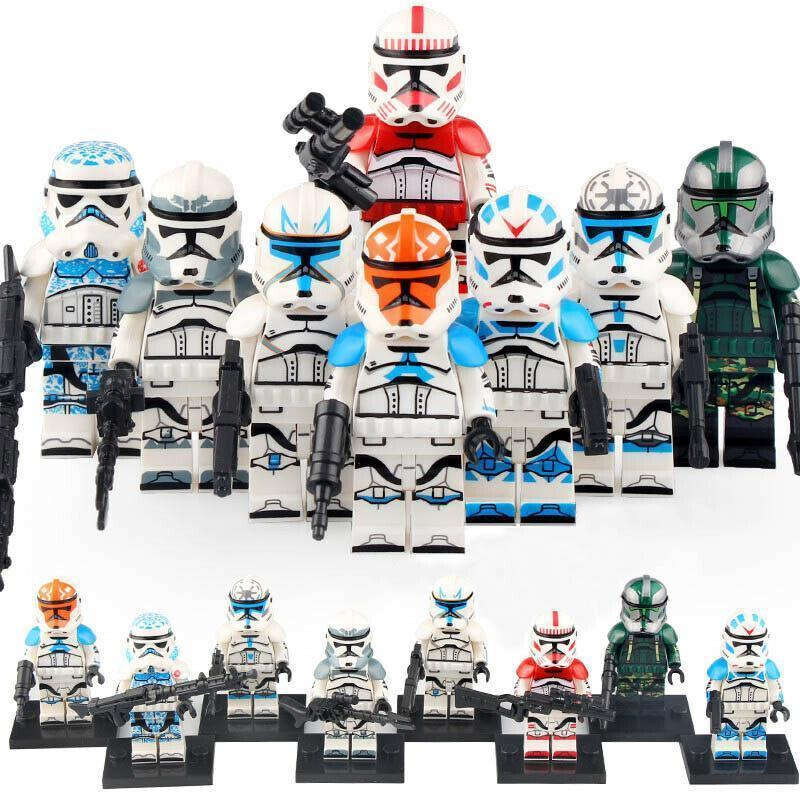 8pcs Clone Trooper Wolfpack 501st Legion Jesse Gree Star Wars ...