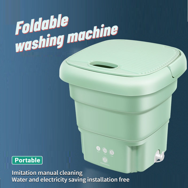 Folding Washing Machine Elution Integrated Portable Mini Washer ...