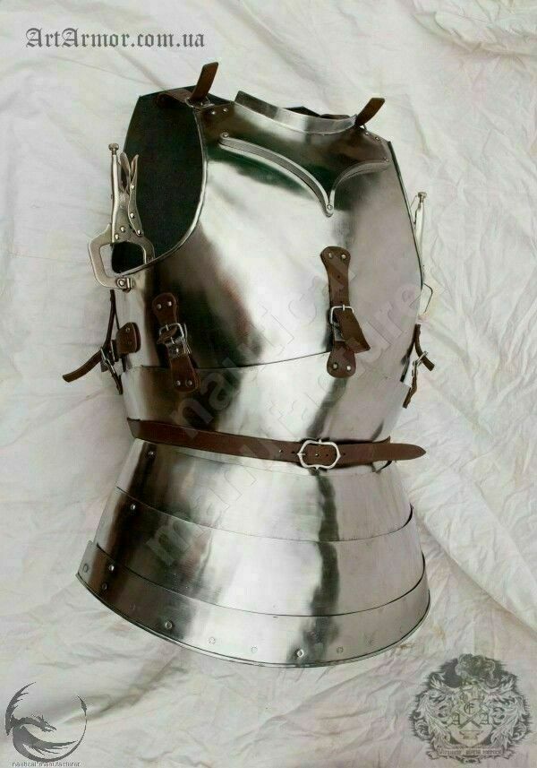 Armor Breastplate - Gothic Harness jacket Solid Steel Medieval Armor ...