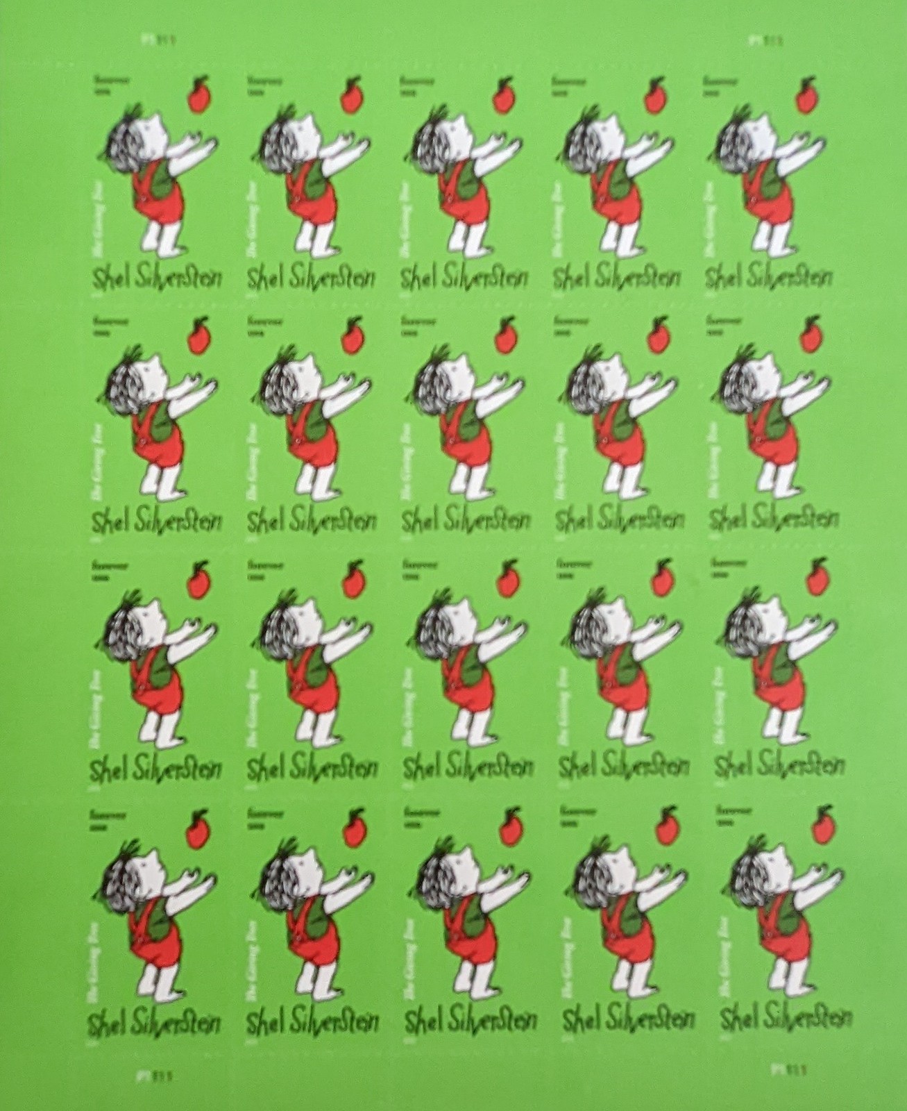 Shel Silverstein The Giving Tree USPS Forever Stamp Sheet 2022 - United ...