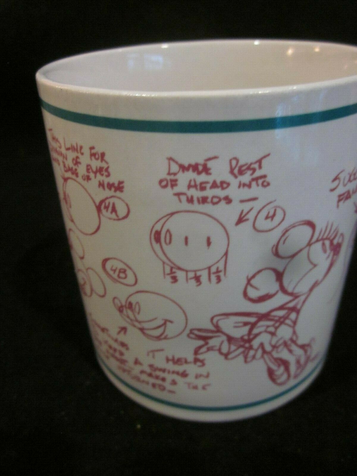 WDW Disney Applause Minnie Mouse Model Sheet Mug Pre-Owned Vintage ...