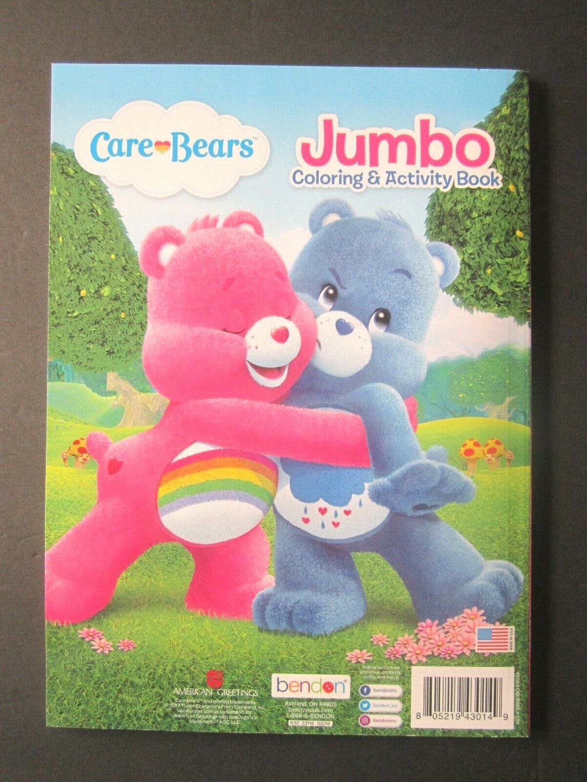 Care Bears Fuzzy Friends Coloring & Activity 11"x8" Jumbo Book Made In ...