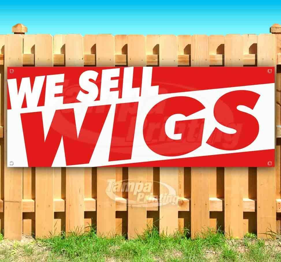 WE SELL WIGS Advertising Vinyl Banner Flag Sign Many Sizes - Business Signs