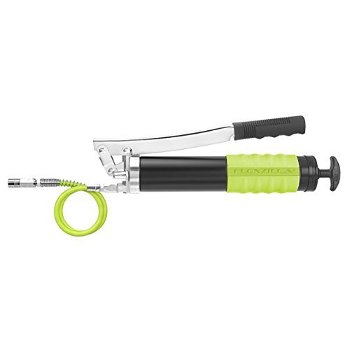 Flexzilla Heavy-Duty Lever Action Grease Gun with Rigid and Flexible ...