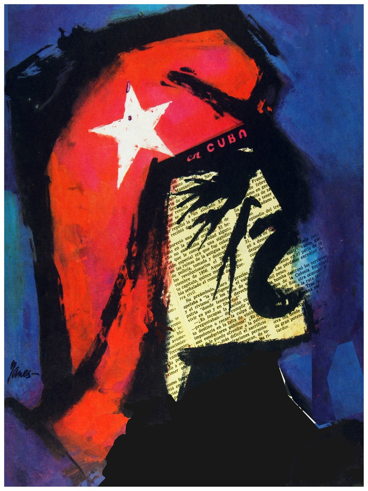 4989.Cuban.citizen.protest against communism.POSTER.decor Home Office ...