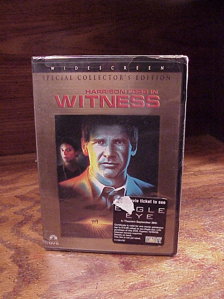 Witness DVD, Mostly Sealed, 1985, R, with Harrison Ford - DVDs & Blu ...