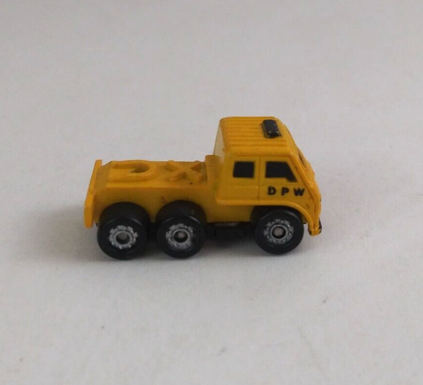 1988 Funrise Micro Machines Yellow Flatbed Truck Semi-Truck Rare ...