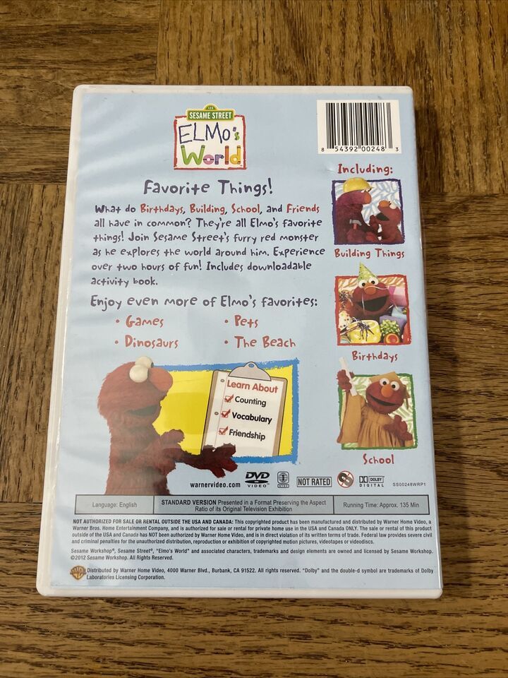 Sesame Street Elmos World Favorite Things DVD - DVDs & Blu-ray Discs