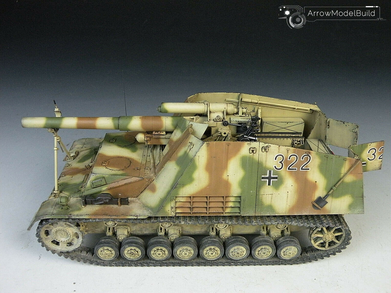 ArrowModelBuild SdKfz 165 Hummel Tank Built & Painted 1/35 Model Kit ...